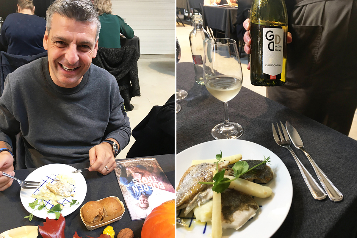 Wat de visser vangt en eet: gebakken steenbolk met stoemp van spitskool ...